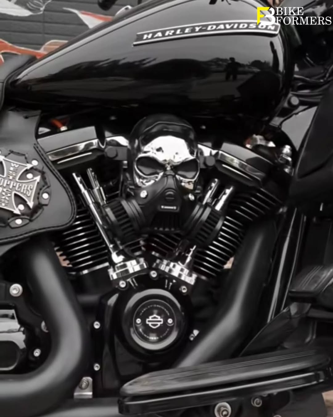 SKULL V-WIN INTAKE FOR MILWAUKEE EIGHT SOFTAIL & TOURING 2017-2024 ...